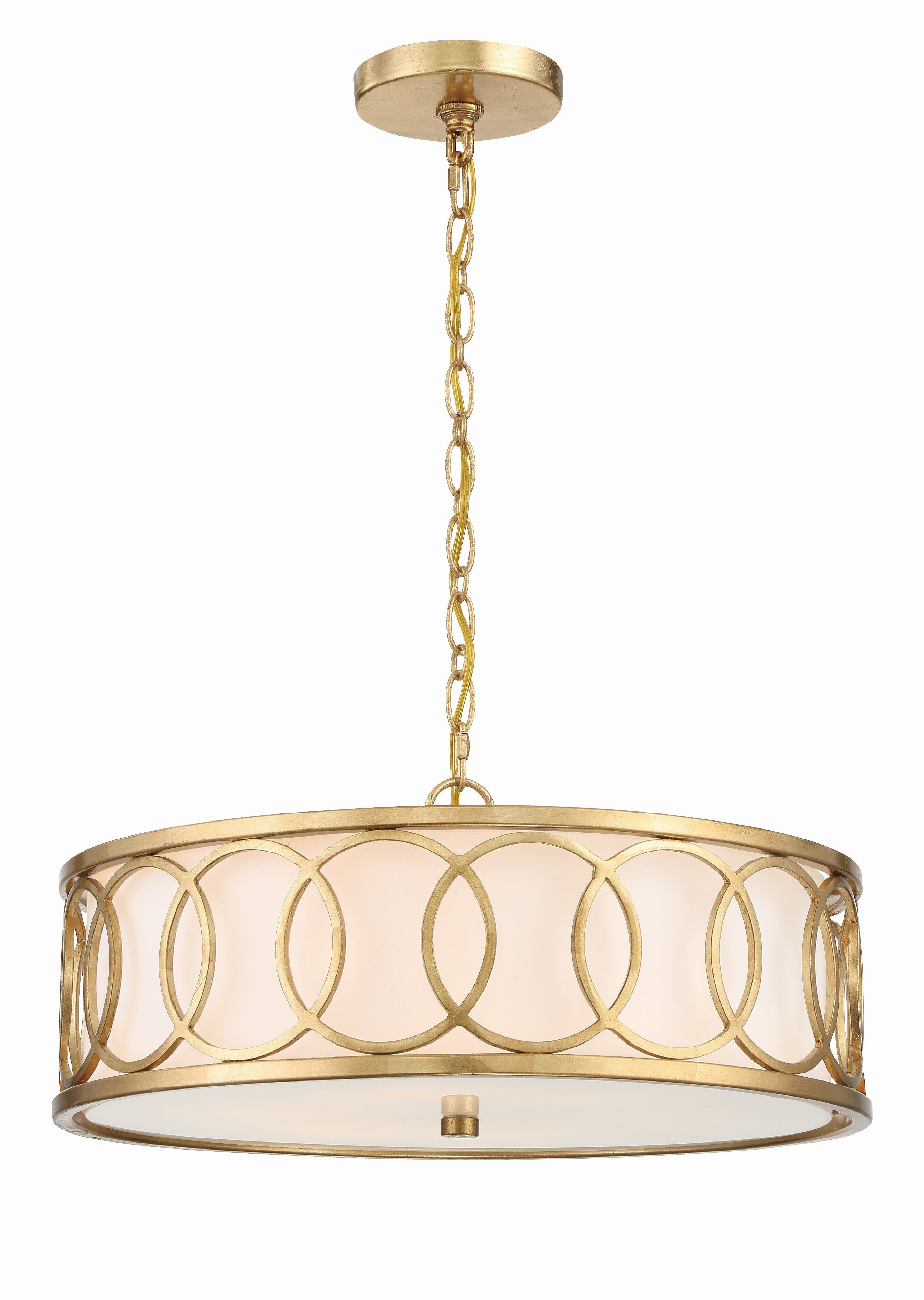 Crystorama Libby Langdon Graham 6 Light Antique Gold Chandelier ...
