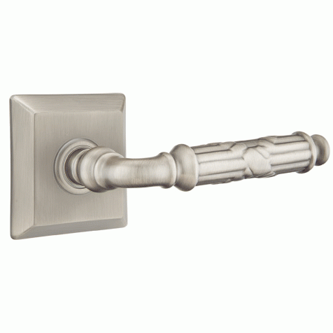 Solid Brass Ribbon & Reed Lever With Quincy Rosette – Antique Hardware ...
