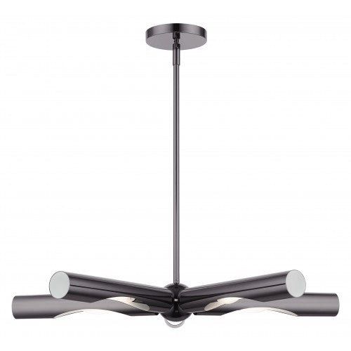 5 Light Black Chrome Chandelier – Antique Hardware Supply