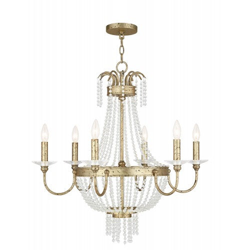 6 Light Winter Gold Chandelier – Antique Hardware Supply