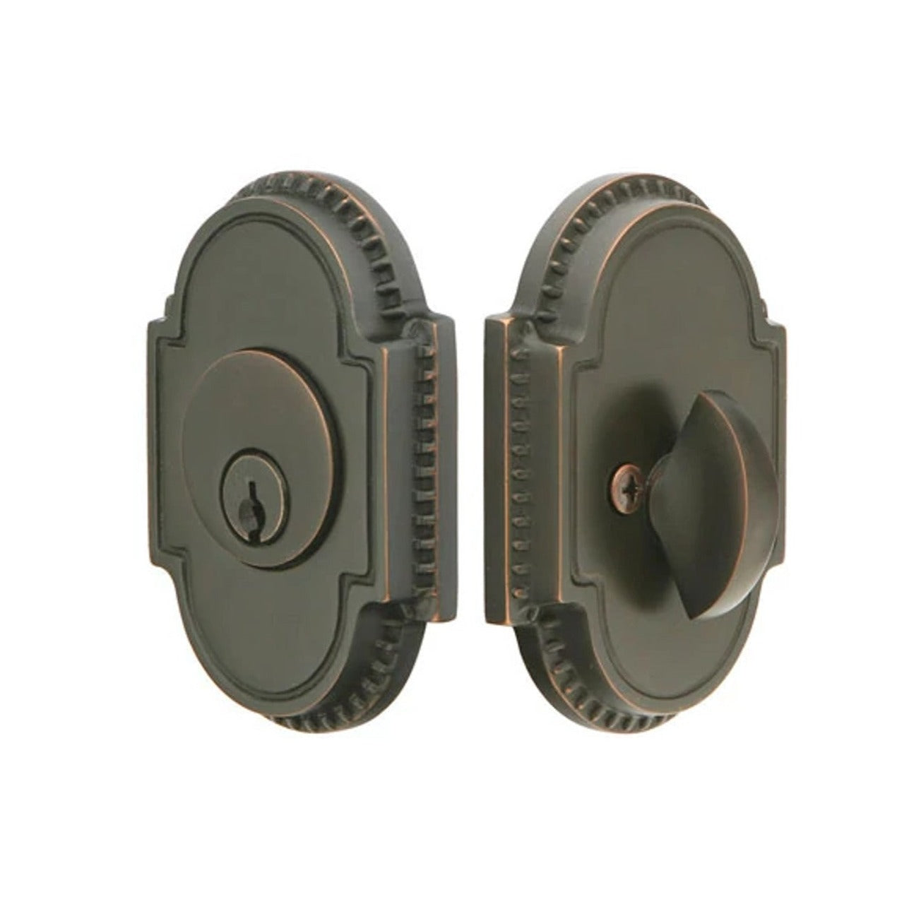 Knoxville Style Oval Deadbolt Several Finishes Available – Antique ...