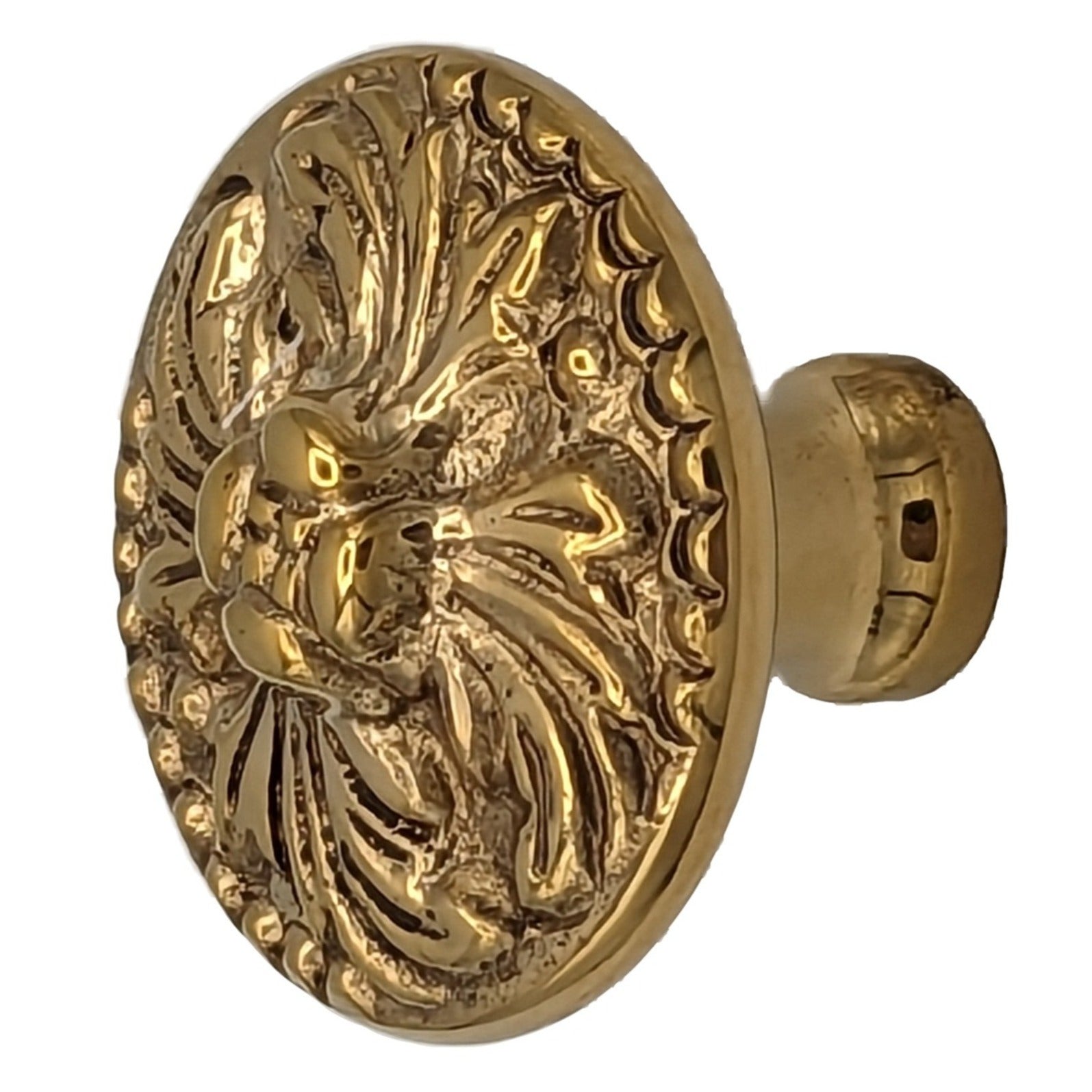 Solid Brass Ornate Rococo Style Cabinet & Furniture Knob – Antique ...