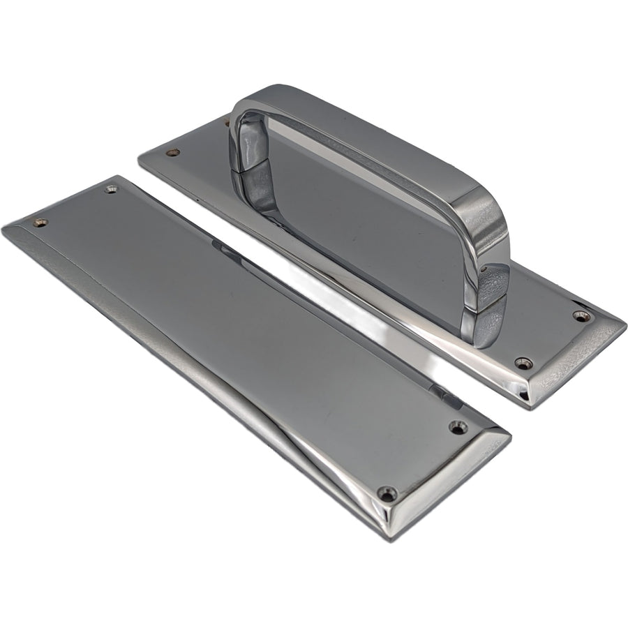 10 Inch Quaker Style Pull and Push Plate Set (Several Finish Options ...