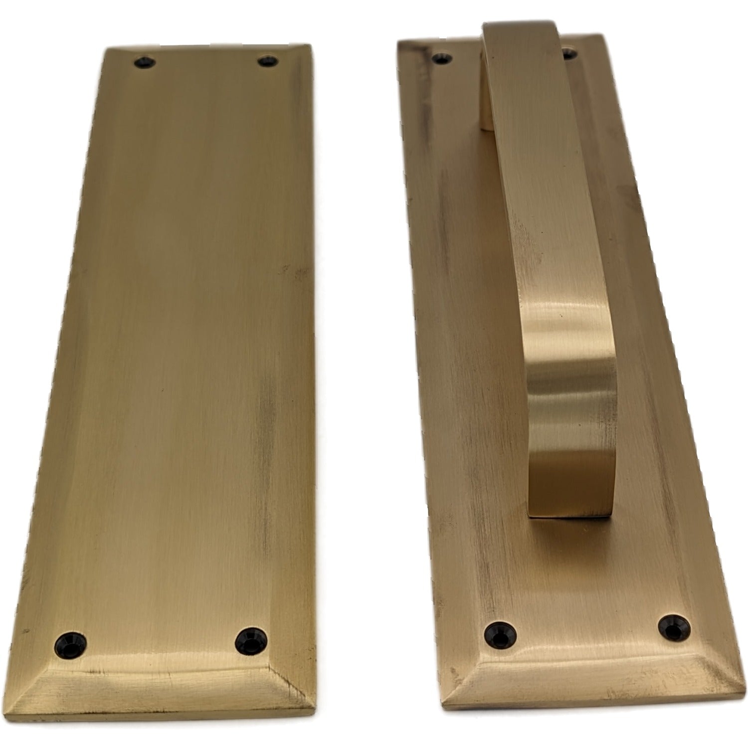 10 Inch Quaker Style Pull and Push Plate Set (Several Finish Options ...