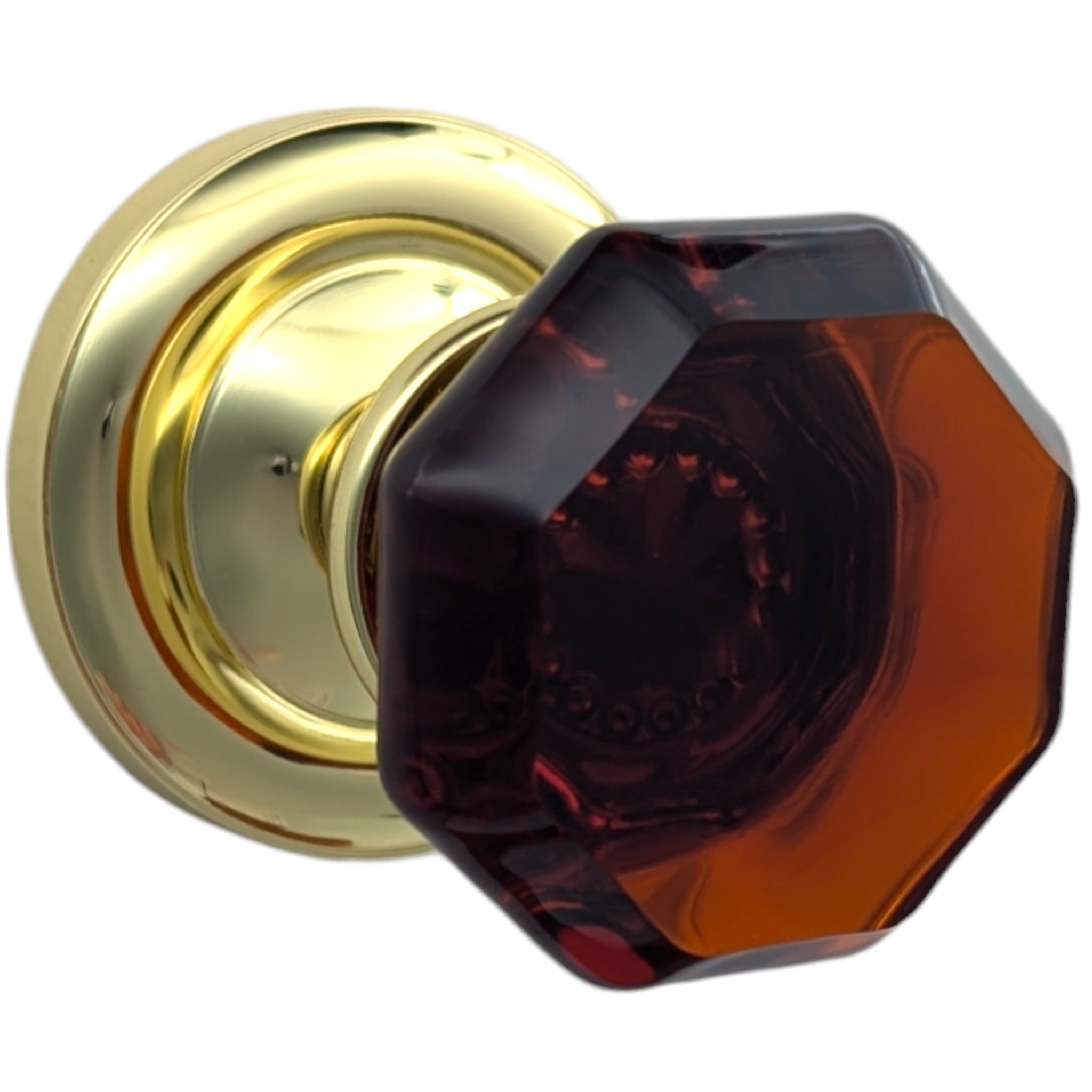 Magnifique® Classic Door Set with Amber Glass Knobs (Several Finishes ...