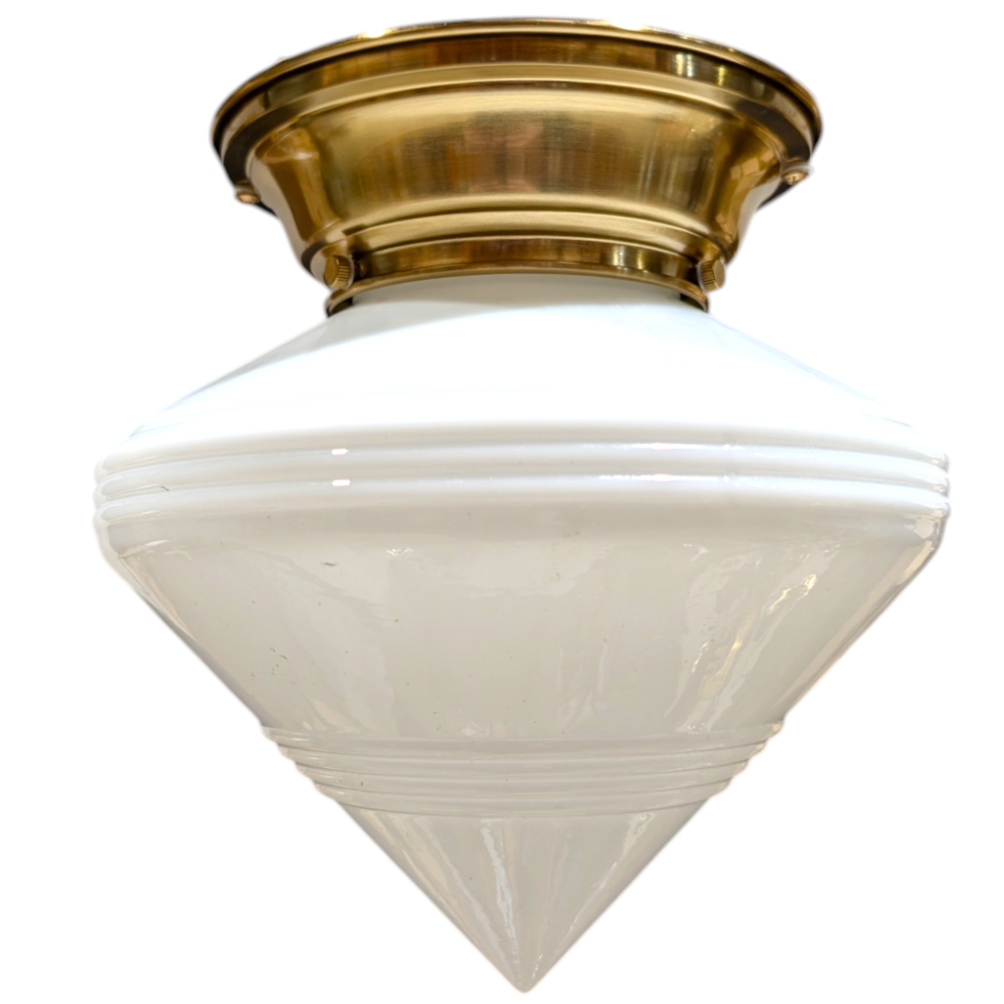 Small Art Deco Flush Light (Several Finishes Available) – Antique ...