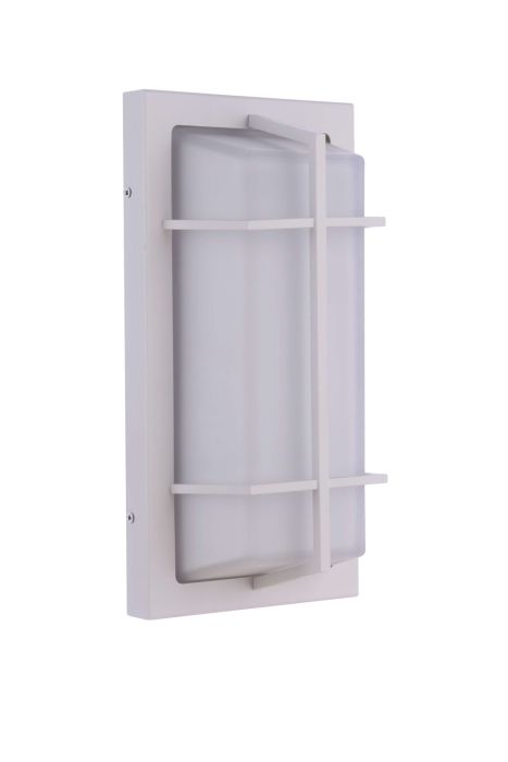 Outdoor Large Rectangular Bulkhead in Textured White – Antique Hardware ...
