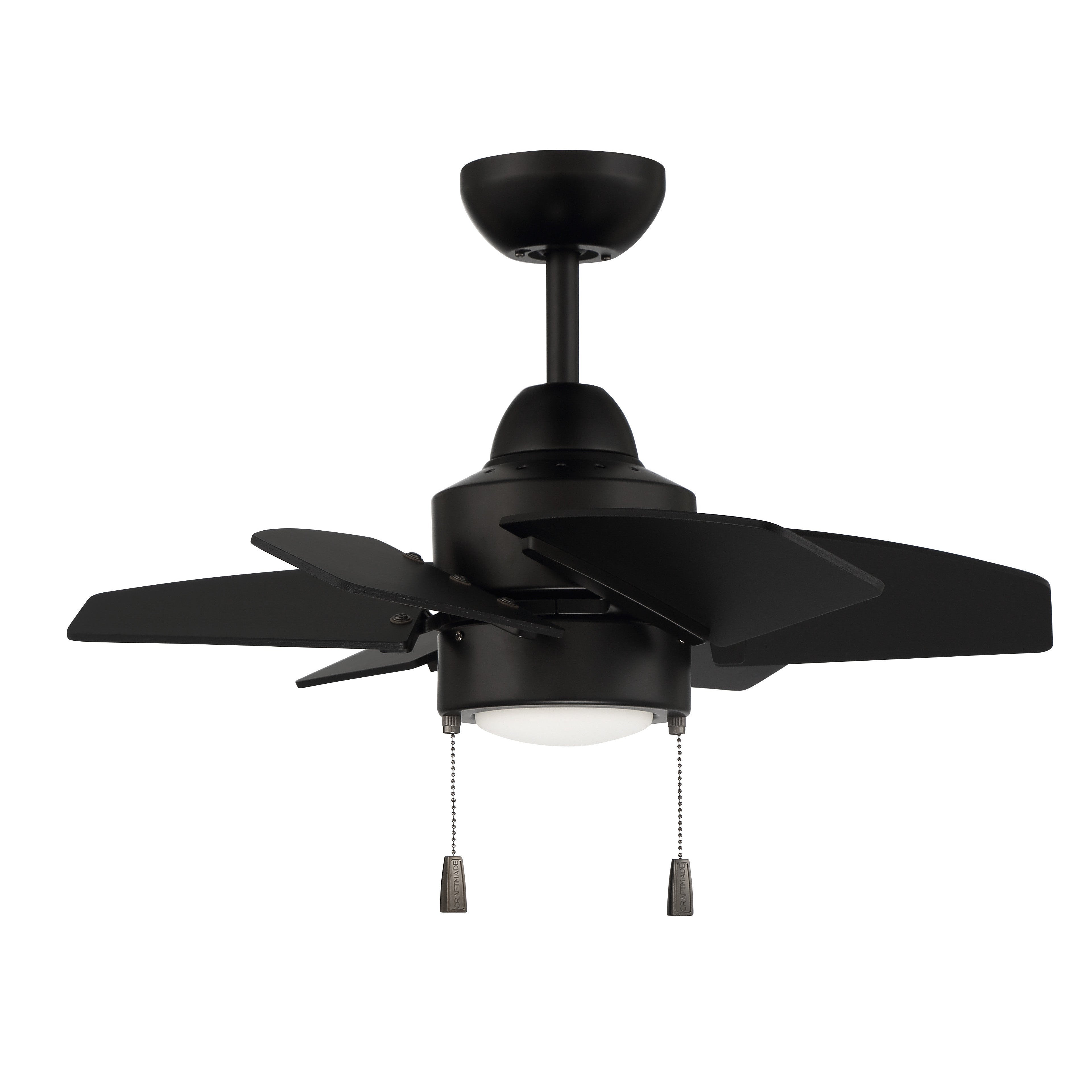 24" Propel II Indoor/Outdoor (Damp) in Flat Black w/ Flat Black Blades ...