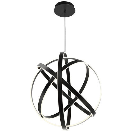 Kinetic LED Black Chandelier Ceiling Light 38in – Antique Hardware Supply