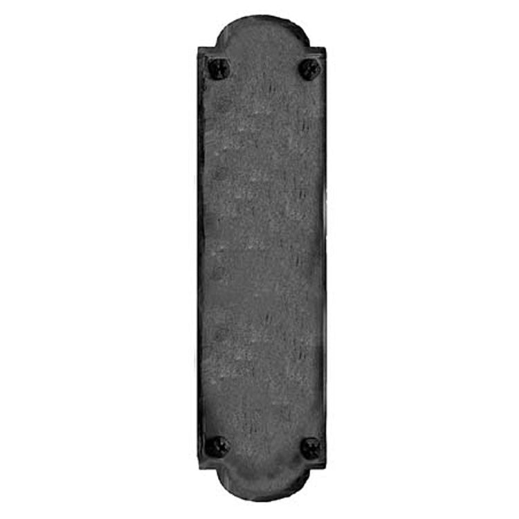 Oversized 15 3/4 Inch Iron Art Push Plate in a Matte Black Finish ...