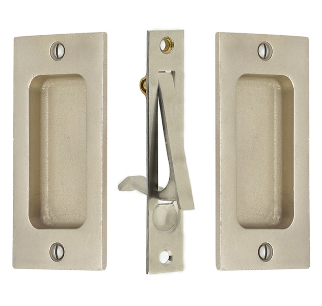 Rustic Modern Rectangular Pocket Door Pull Set – Antique Hardware Supply