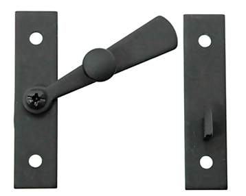 Cast Iron Cabinet Latch: Smooth Iron Square Latch – Antique Hardware Supply