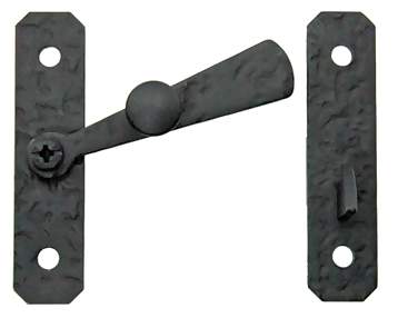 Cast Iron Cabinet Latch: Rough Iron Square Latch – Antique Hardware Supply