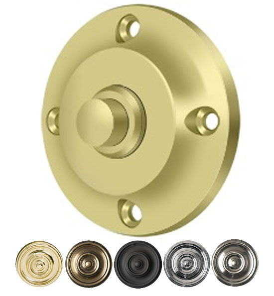 Bell Buttons, Solid Brass Bell Button, Round Contemporary – Antique ...