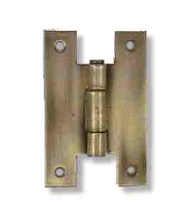 2 1/2 Inch Metal Hinges: Pair of Antique Brass Metal Hinges - H Type ...