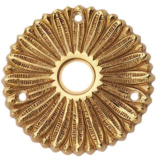Set of Solid Brass Provincial Style Rosettes – Antique Hardware Supply