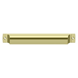 7 Inch Solid Brass Rectangular Shell Cabinet & Furniture Cup Pull (Sev ...