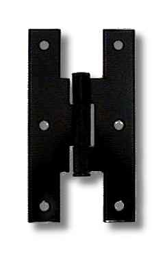 3 Inch Metal Hinges: Pair of Semi-Gloss Black Metal Hinges - H Type ...