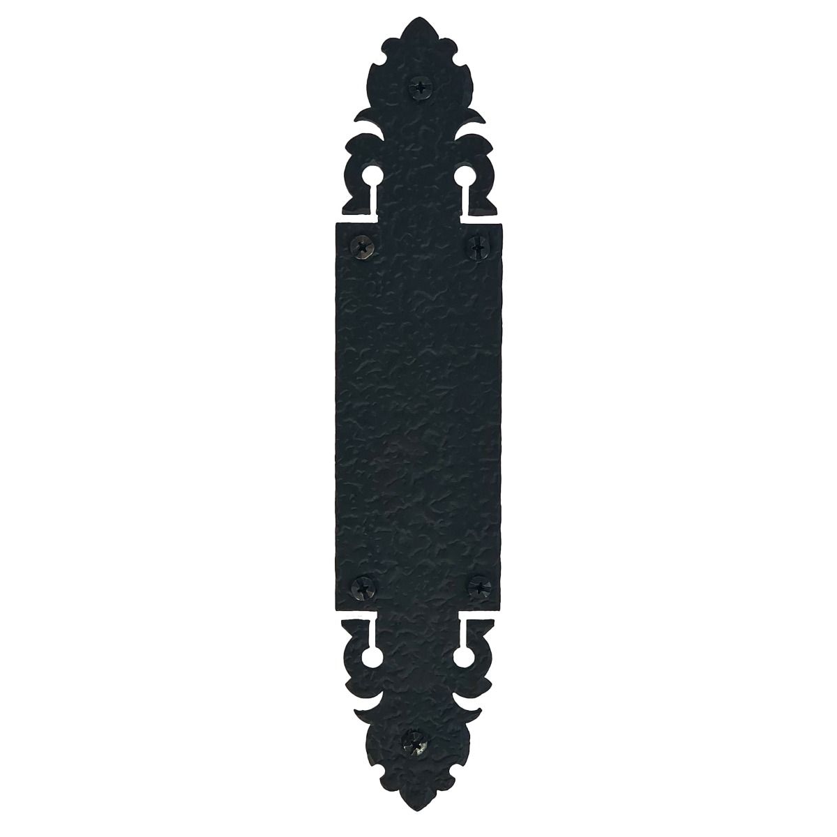 12 Inch Rough Iron Push Plate in a Matte Black Finish – Antique ...